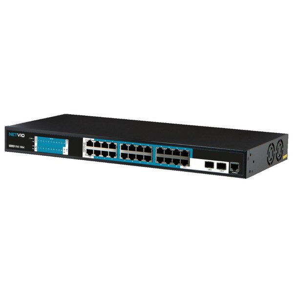 Netvio 24P 1Gb 1U Plug and Play AVoIP Network Switch With Zero ...