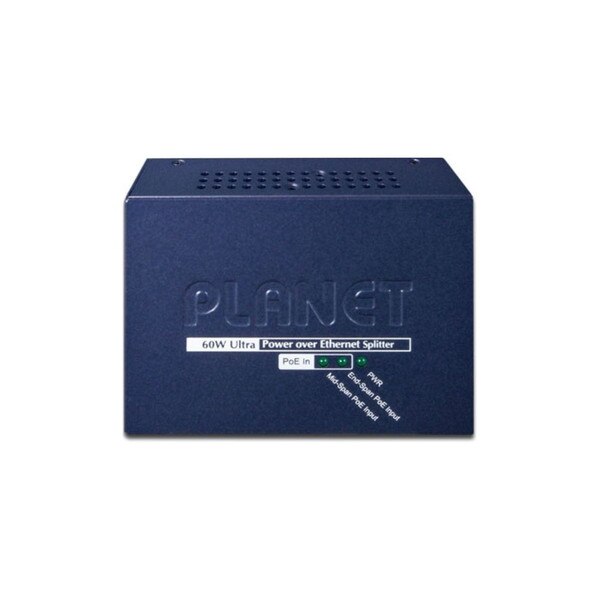 Planet Technology Single Port 10, 100 and 1000Mbps Ultra PoE Splitter ...